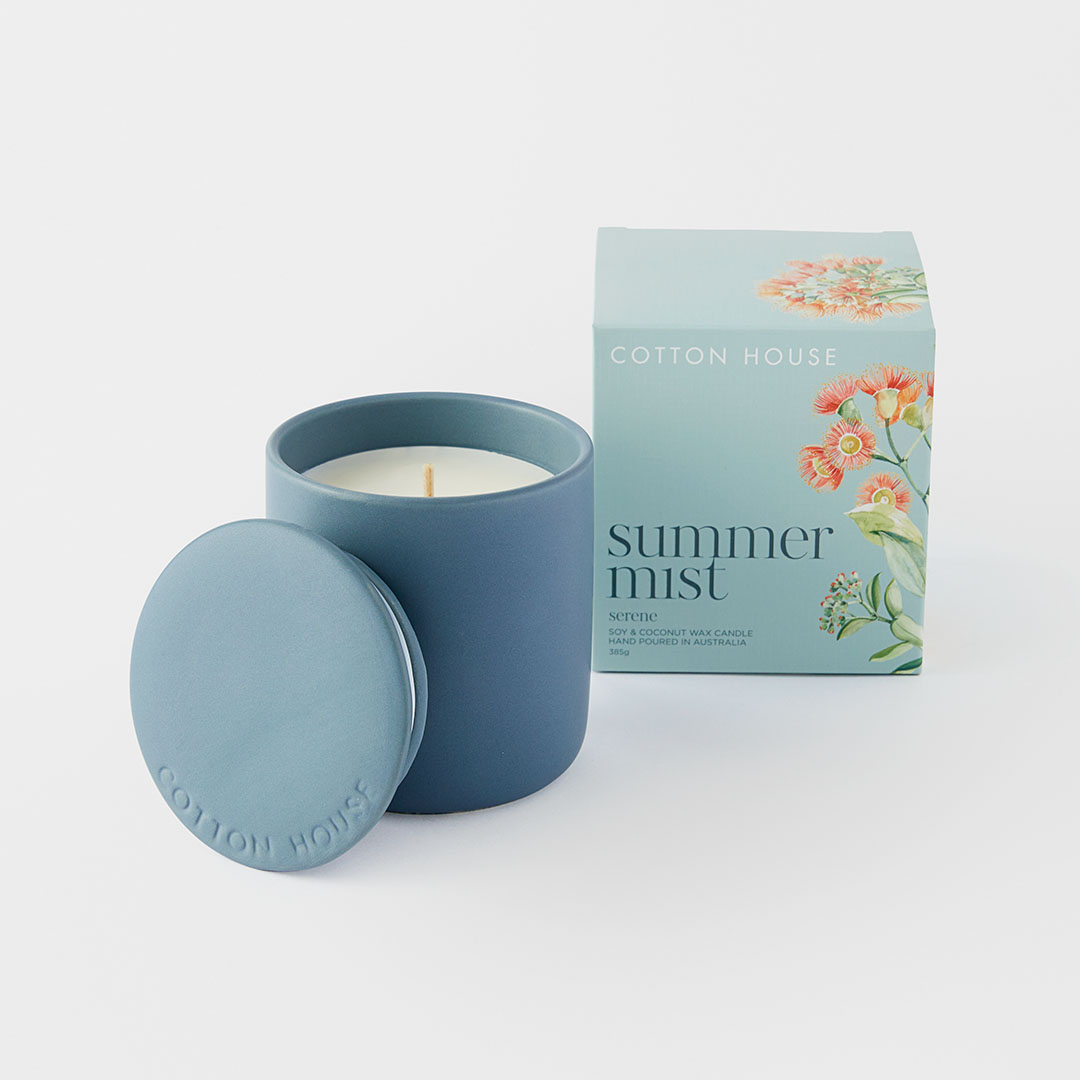 Shop Serene 385g Candle - Summer Mist Online | Bed Bath N' Table