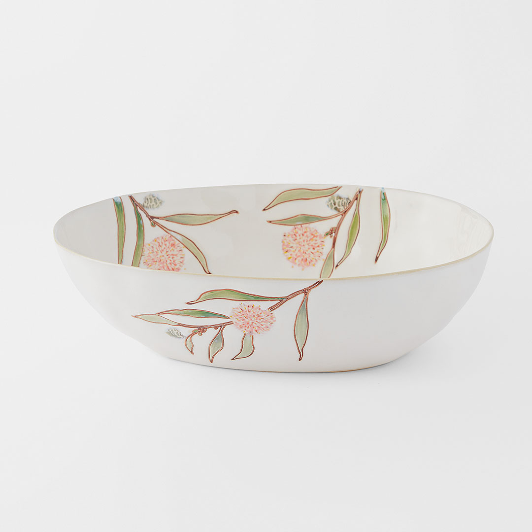 Shop Kimberley Oval Serving Bowl - Light Pink Online | Bed Bath N'Table