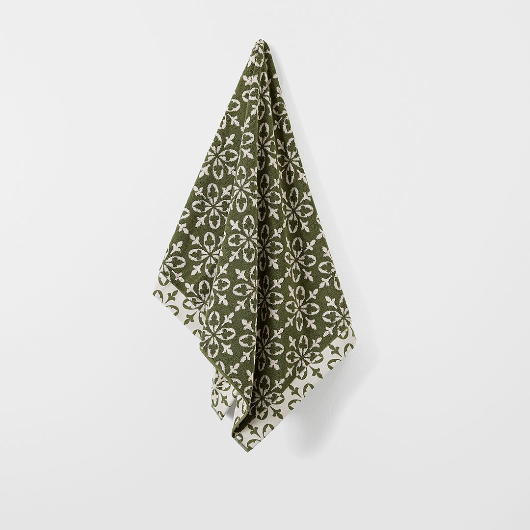 Shop Alva Towel - Olive/Ivory Online | Bed Bath N' Table