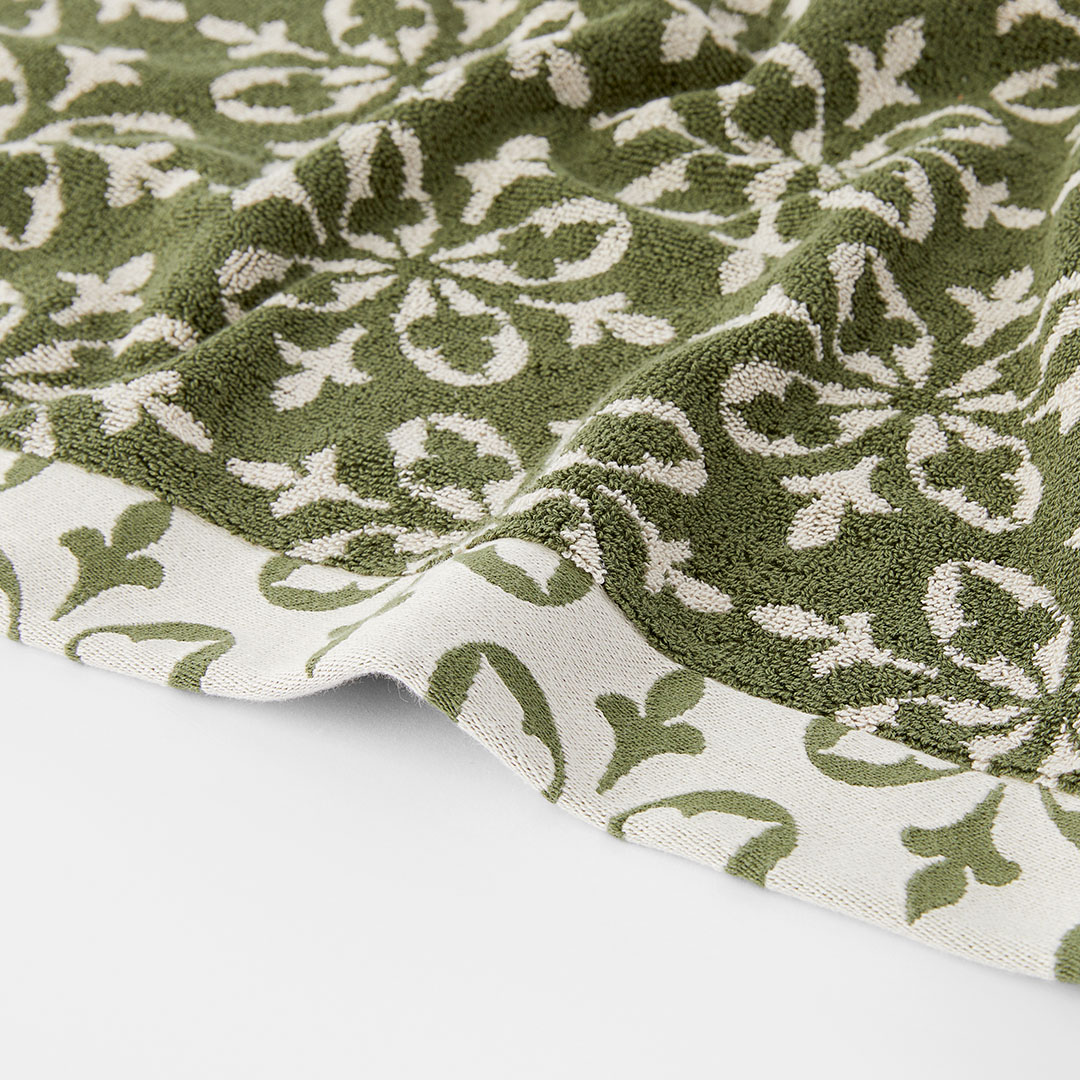 Shop Alva Towel - Olive/Ivory Online | Bed Bath N' Table