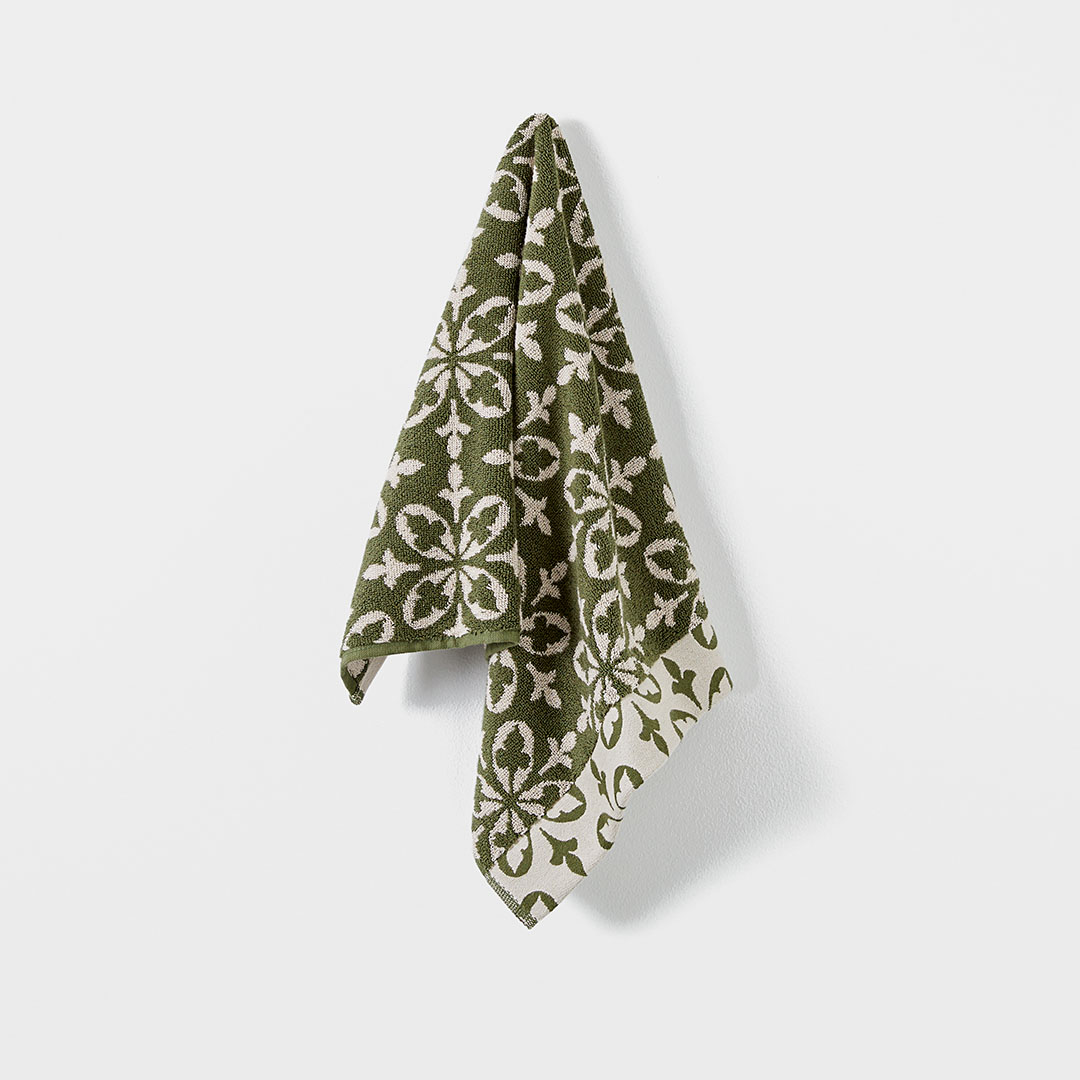Shop Alva Towel - Olive/Ivory Online | Bed Bath N' Table