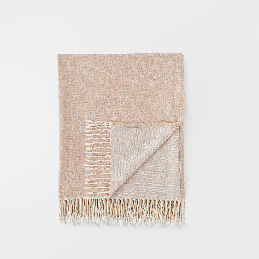 Shop Sienna Throw - Soft Coral Online | Bed Bath N' Table