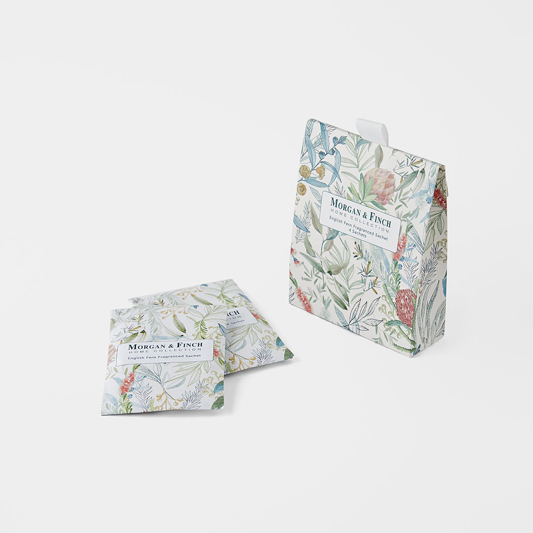 Buy Mossvale Boxed Sachets Set of 4 - English Fern Online | Bed Bath N ...