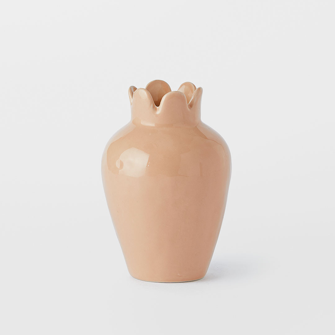 Shop Lovell Ceramic Vase Tall - Pink Tan Online |Bed Bath N' Table