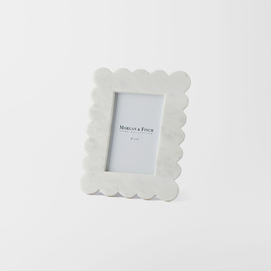 Shop Scallop Marble Photo Frames Online | Bed Bath N' Table