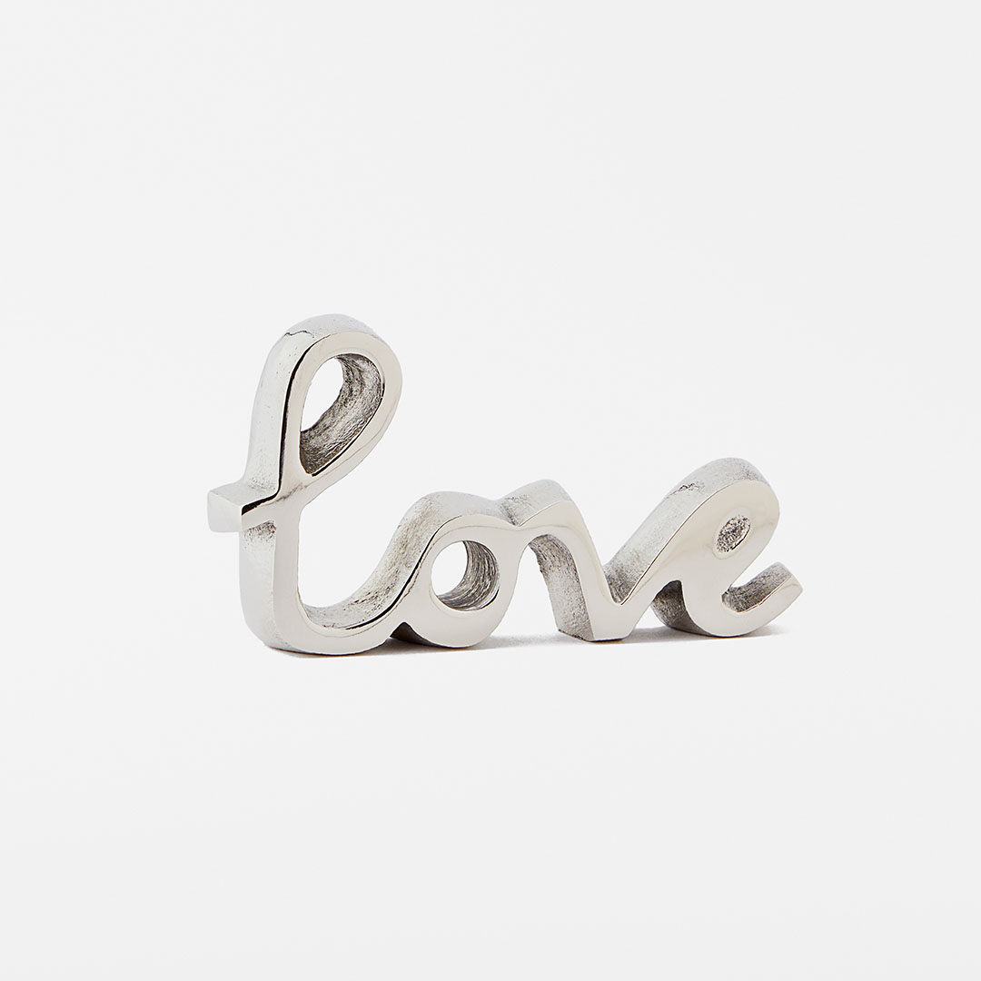 Shop Love Metal Sculpture Online |Bed Bath N' Table
