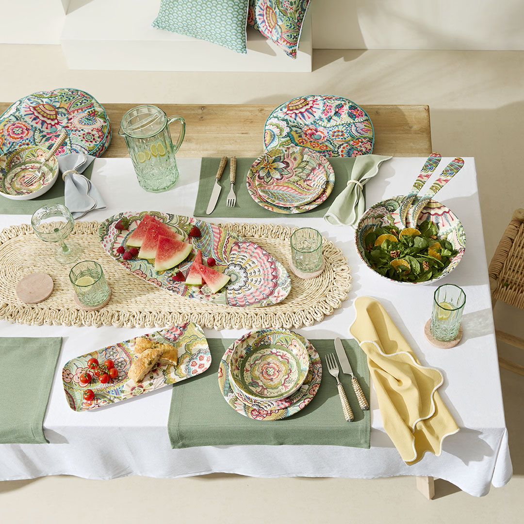 Shop Fancy Florette Napery - Natural Online | Bed Bath N' Table