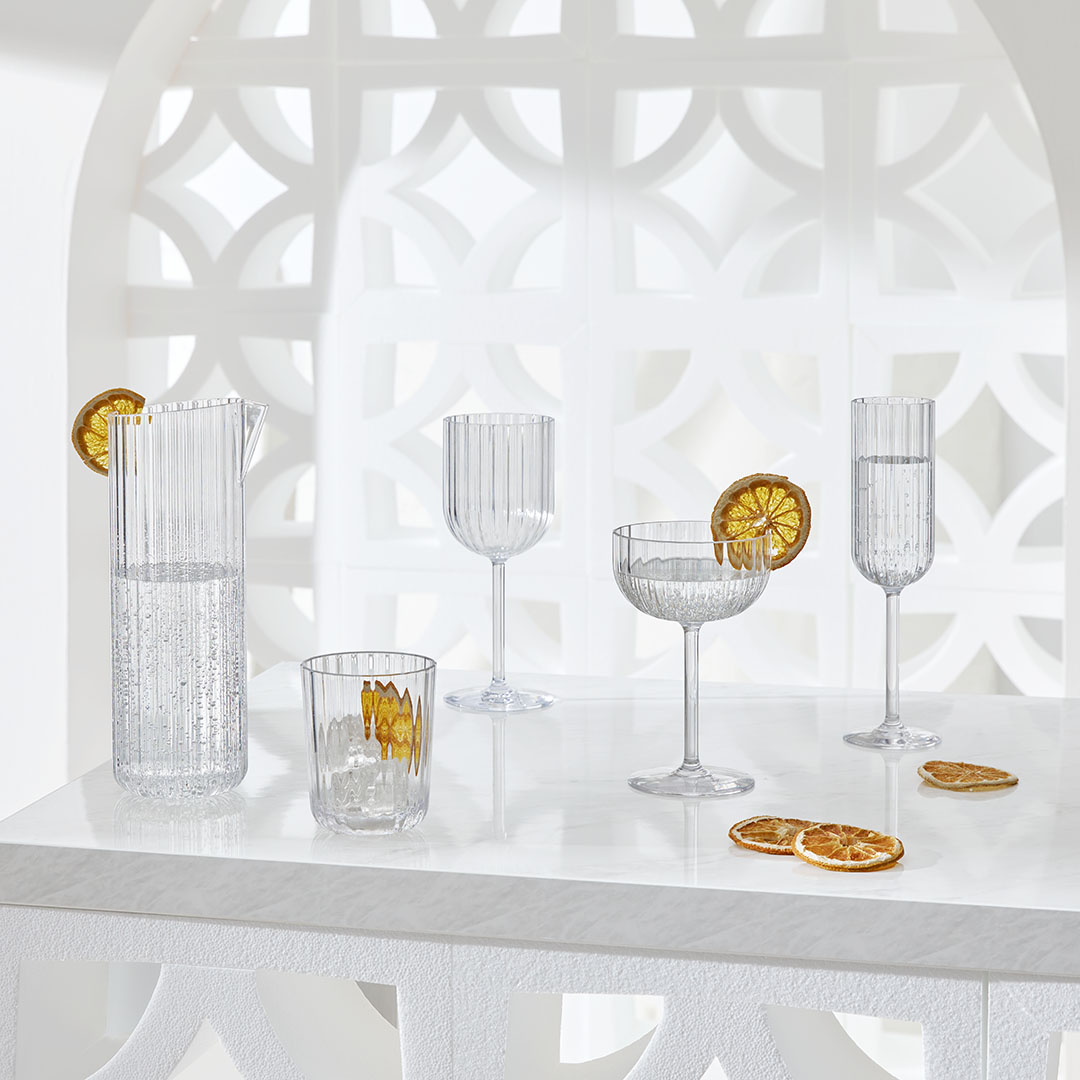 Shop Arden Acrylic Drinkware - Clear Online | Bed Bath N' Table
