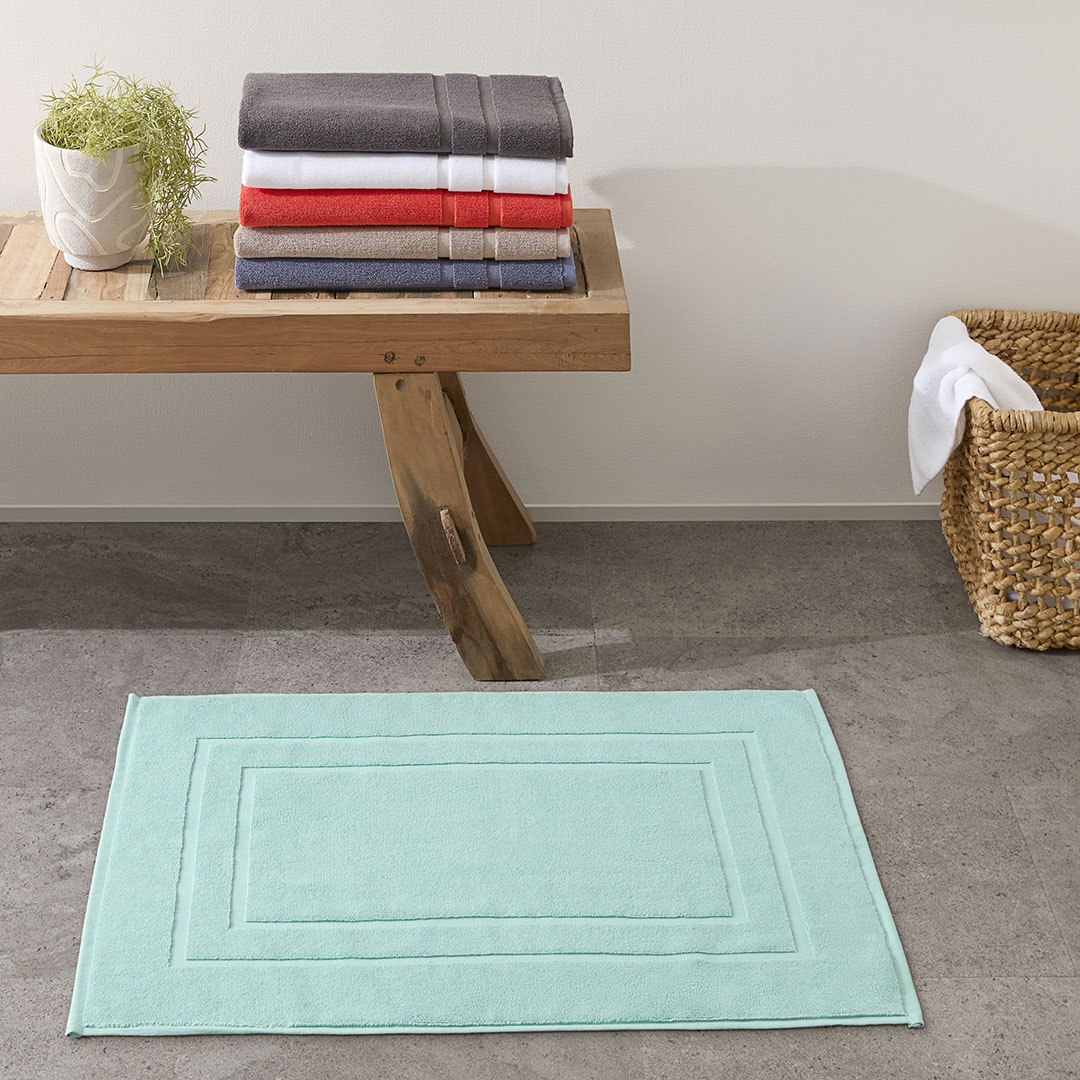 Shop Luxury Bath Mat - Island Blue Online | Bed Bath N' Table