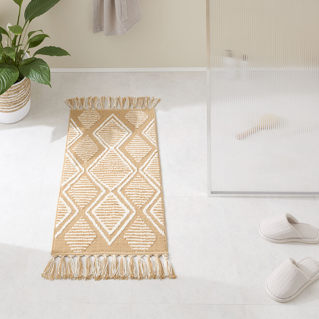 Shop Noah Bath Mat - Ochre Online | Bed Bath N' Table