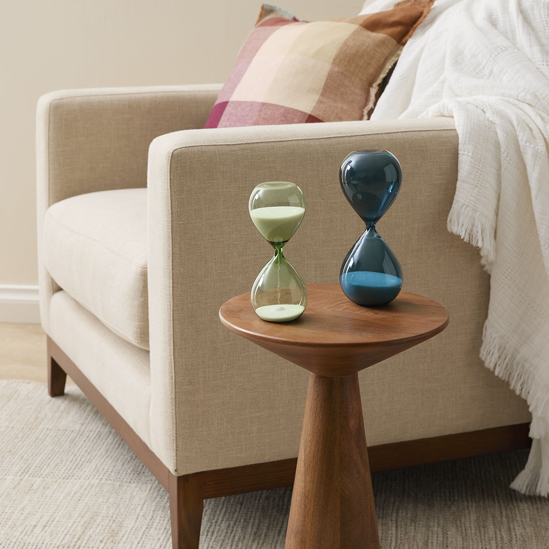 Shop Hourglass Sand Timer Large - Blue Online |Bed Bath N' Table