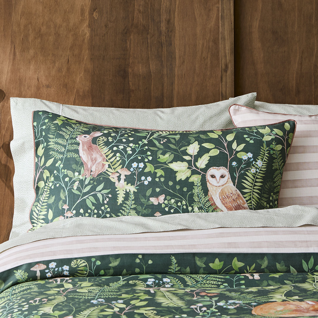 Shop Folklore Quilt Cover - Forest Green Online | Bed Bath N' Table