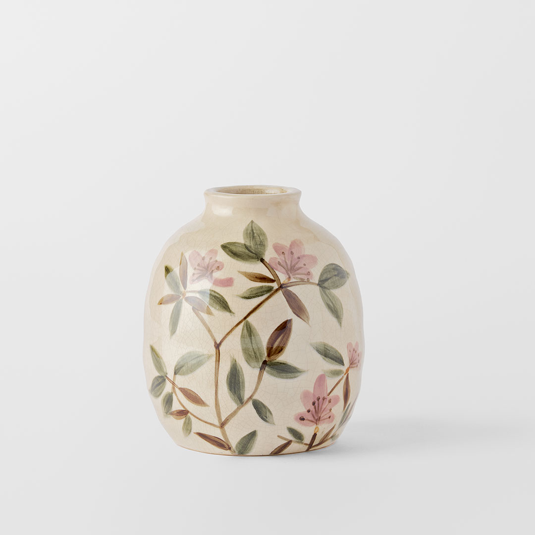 Shop Evergreen Pink Ceramic Vase Small - Multi Online | Bed Bath N' Table