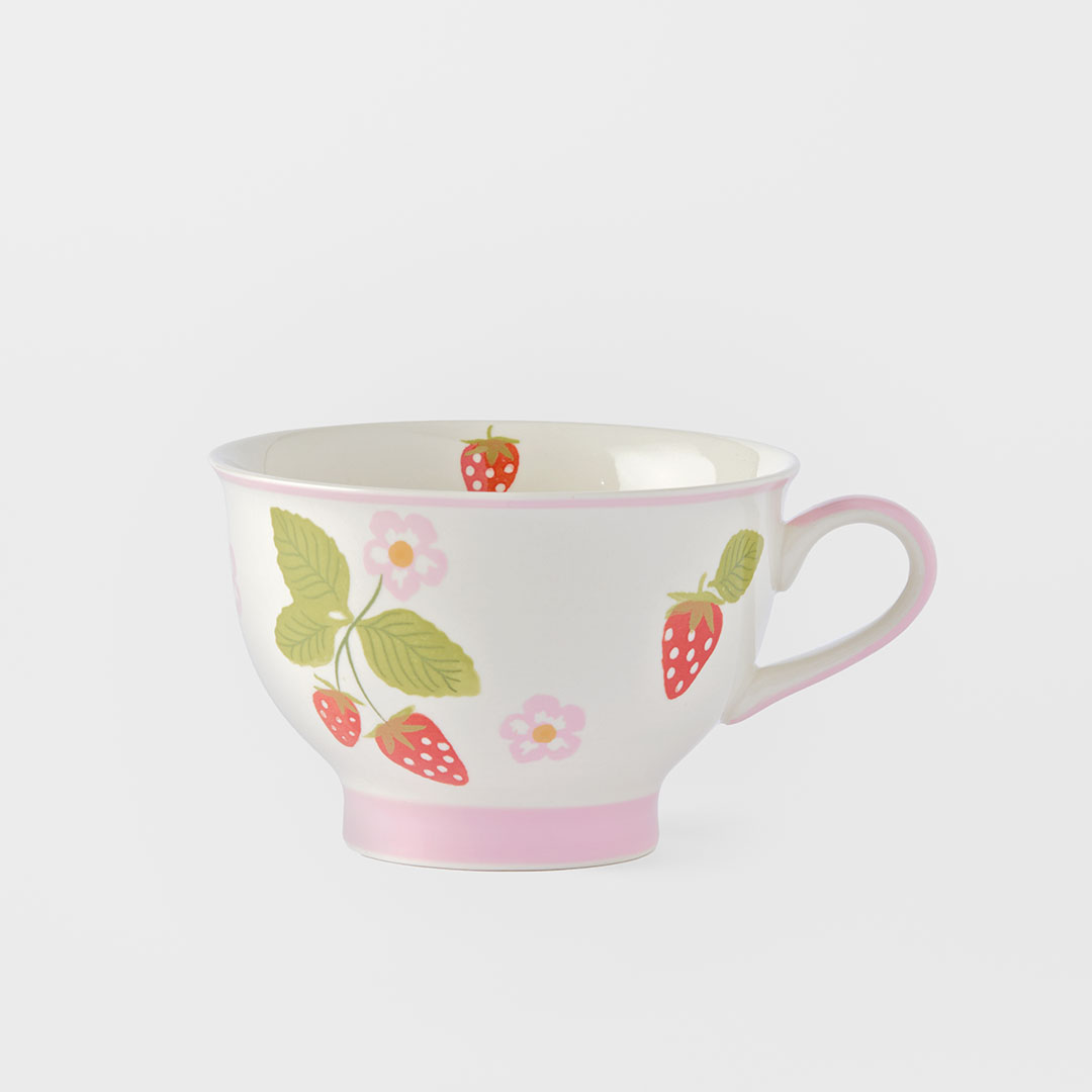 Shop Strawberry Pedestal Tea Cup Online | Bed Bath N' Table