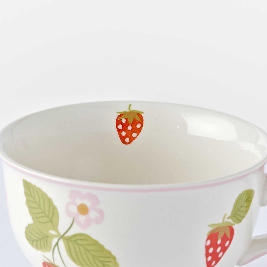 Shop Strawberry Pedestal Tea Cup Online | Bed Bath N' Table
