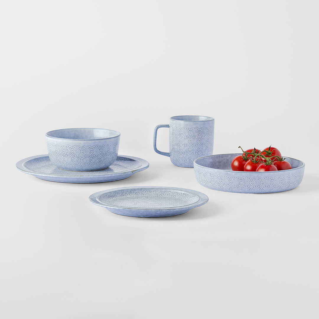 Shop Auburn Dining Set - Blue Online | Bed Bath N' Table