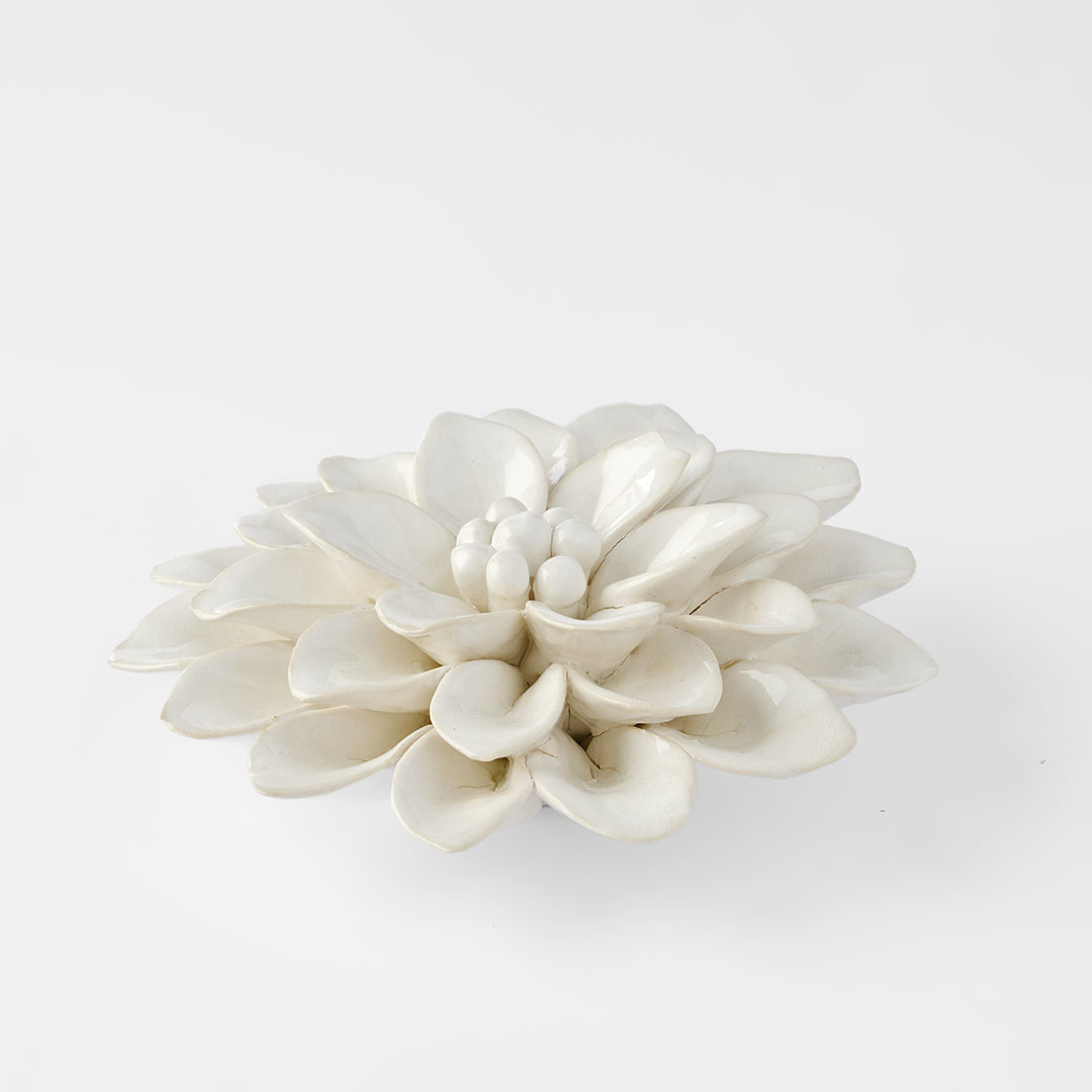 Shop Ceramic Lotus Flower Sculpture Online |Bed Bath N' Table