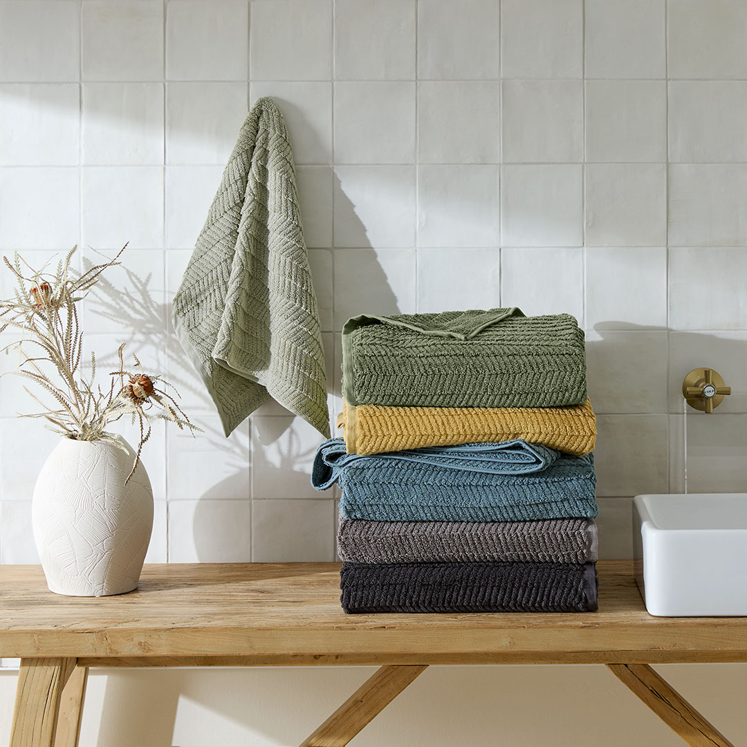 Shop Devon Towel - Charcoal Online | Bed Bath N' Table