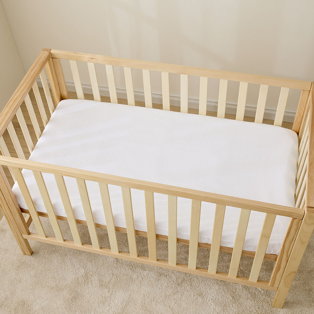 Shop Waterproof Bamboo Cot Protector - White Online | Bed Bath N' Table