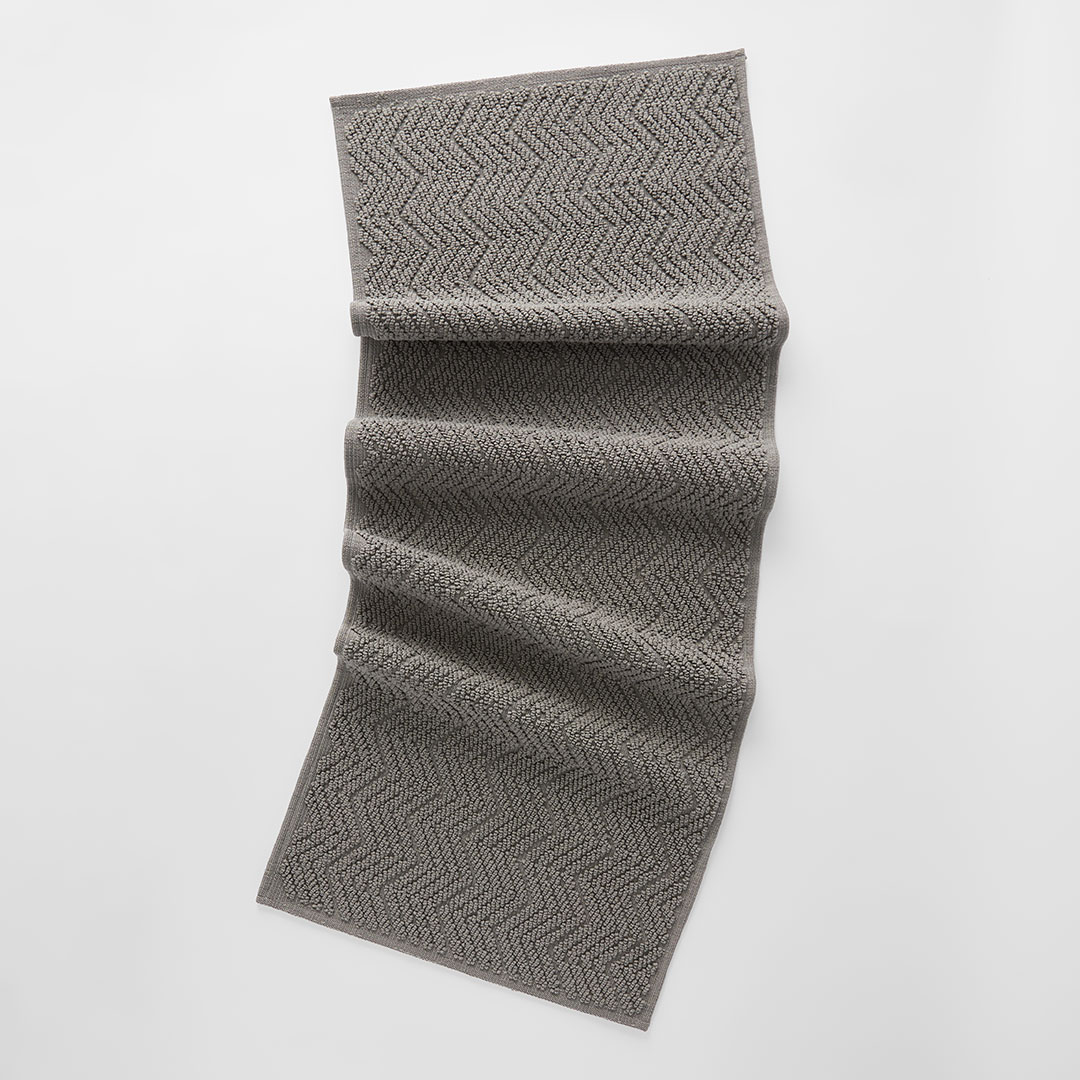 Shop Chevron Bath Runner - Charcoal Online | Bed Bath N' Table