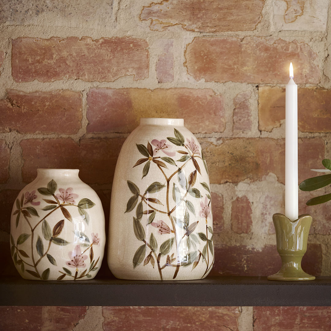 Shop Evergreen Pink Ceramic Vase Large - Multi Online | Bed Bath N' Table