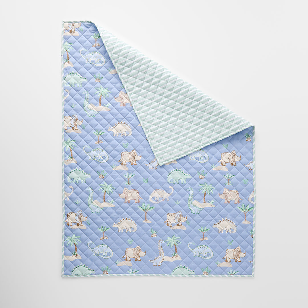 Shop Little Dino Reversible Rectangle Play Mat/Comforter Online | Bed ...