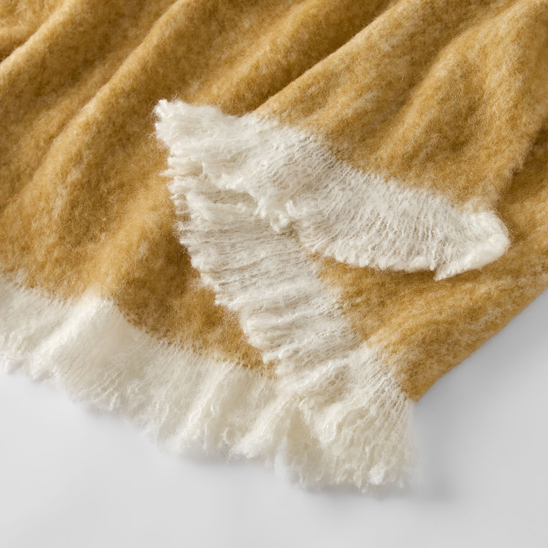 Shop Ada Throw - Mustard Online | Bed Bath N' Table