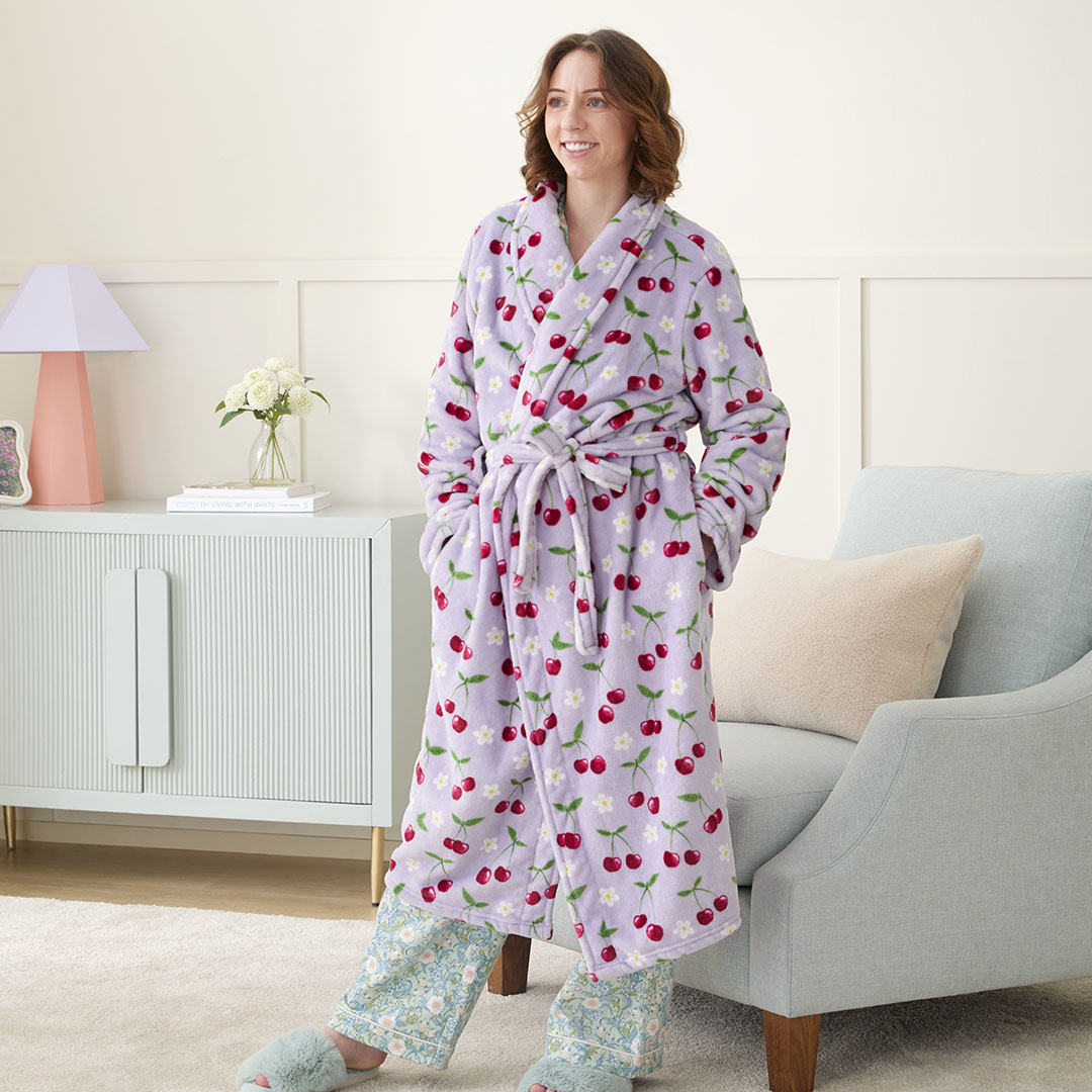 Shop Sweet Cherry Printed Robe Online | Bed Bath N' Table