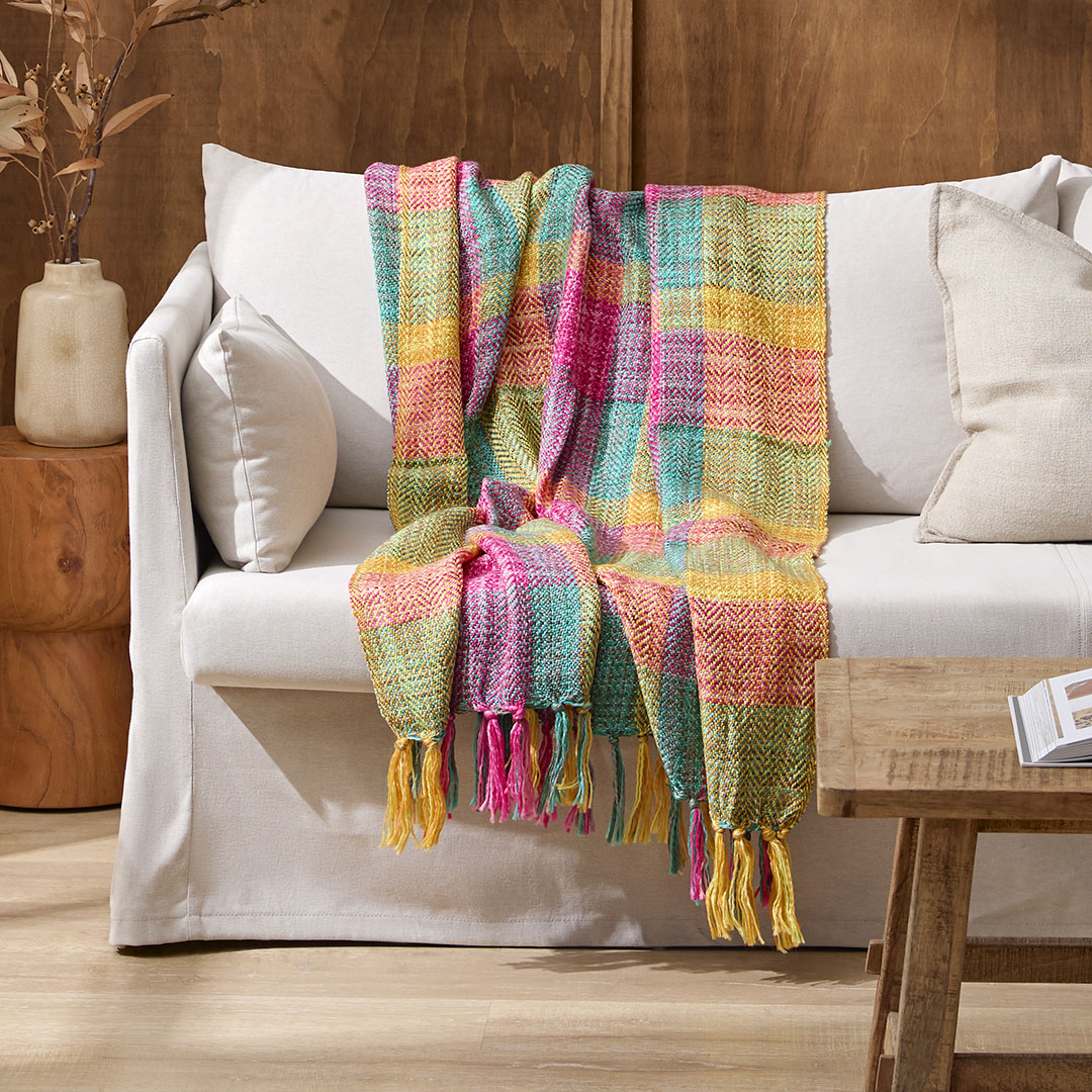 Buy Peru Check Throw Online | Bed Bath N' Table