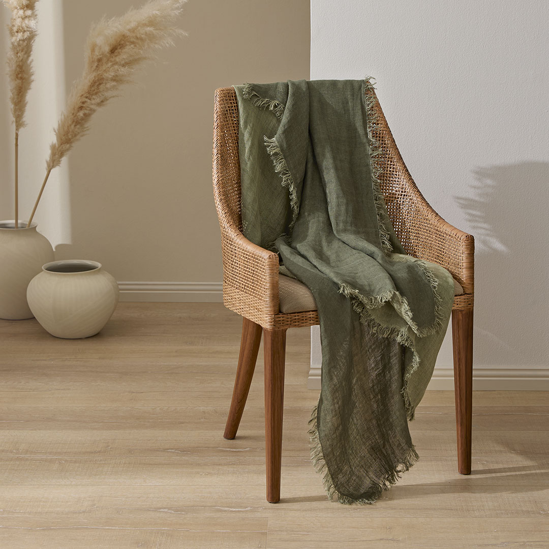 Shop Moss Ombre Throw - Clay Online | Bed Bath N' Table