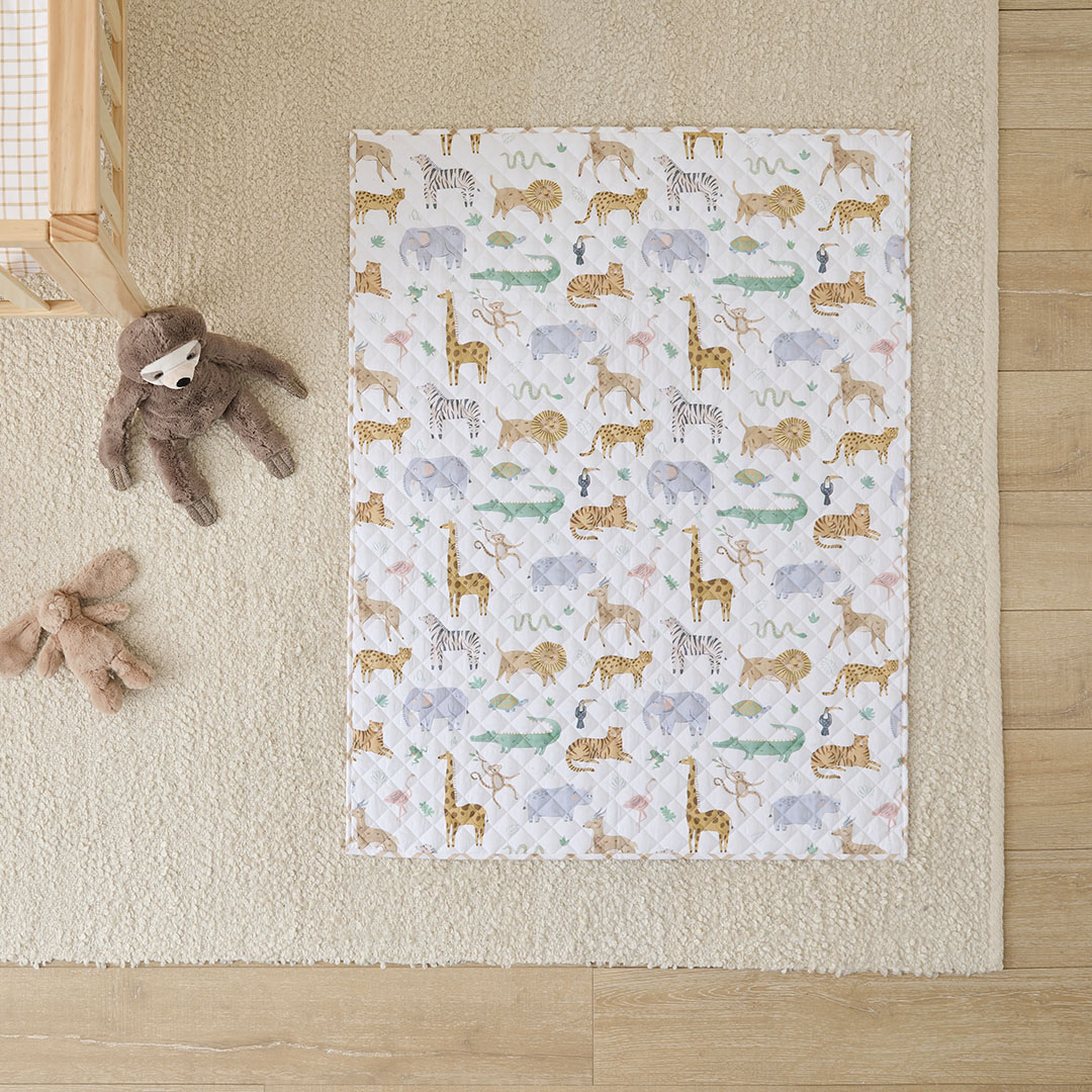 Shop Jungle Friends Reversible Rectangle Play Mat/Comforter Online ...