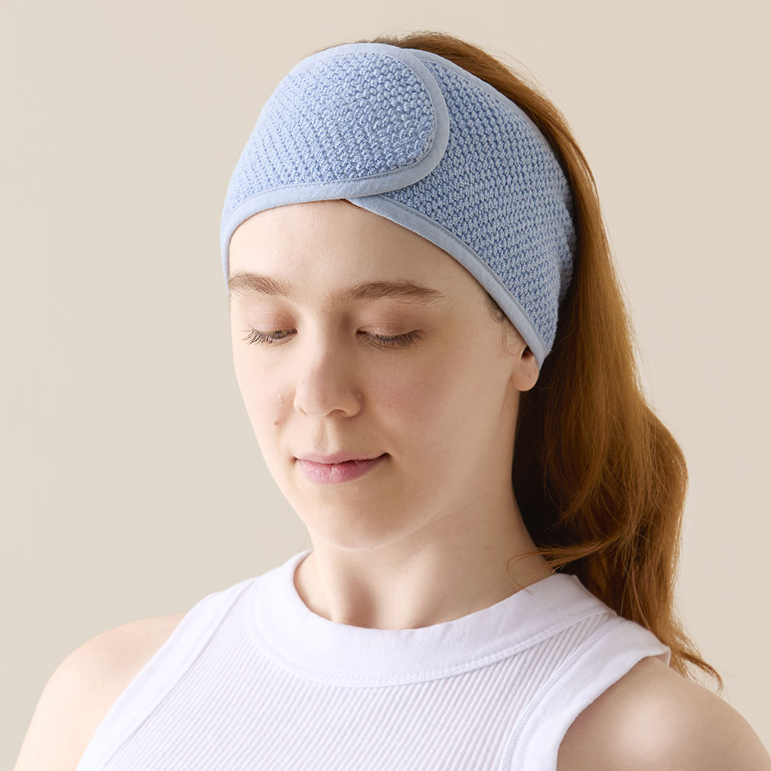 Shop Jude Beauty Headband & Face Washer Set - Sky Blue Online | Bed ...
