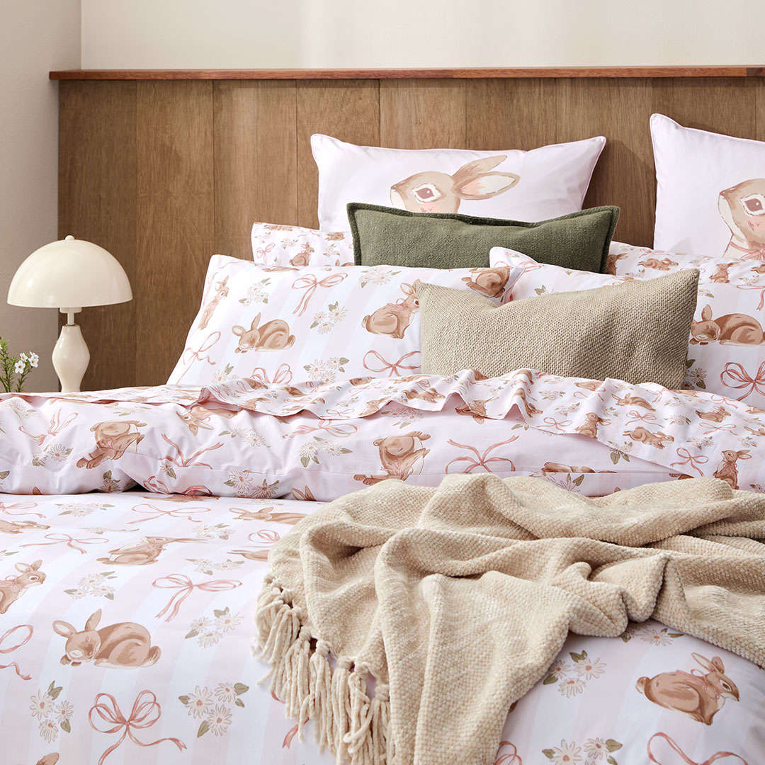 Shop Bunny Bow Quilt Cover Online|Bed Bath N' Table