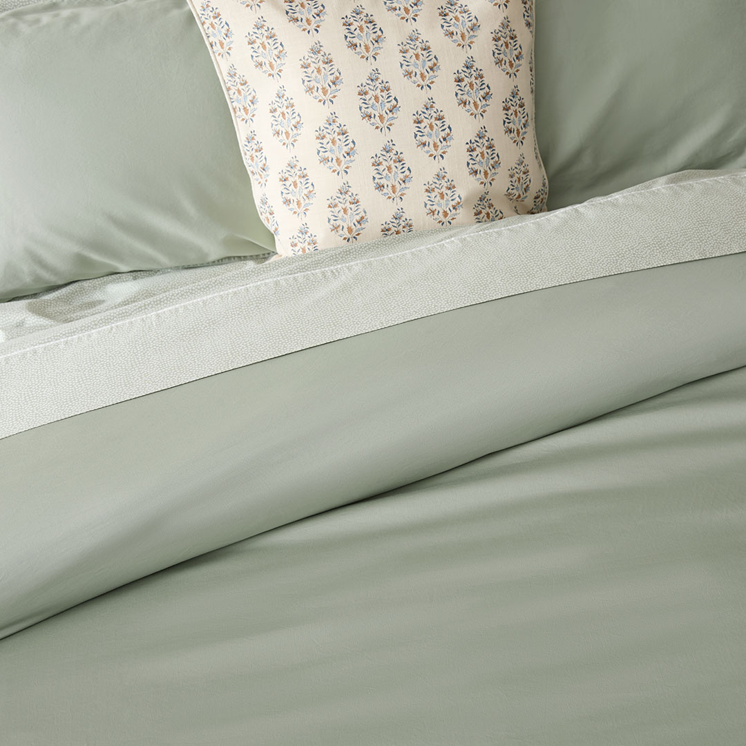 Shop Peyton Washed Cotton Sateen Quilt Cover Set - Seafoam Online | Bed ...