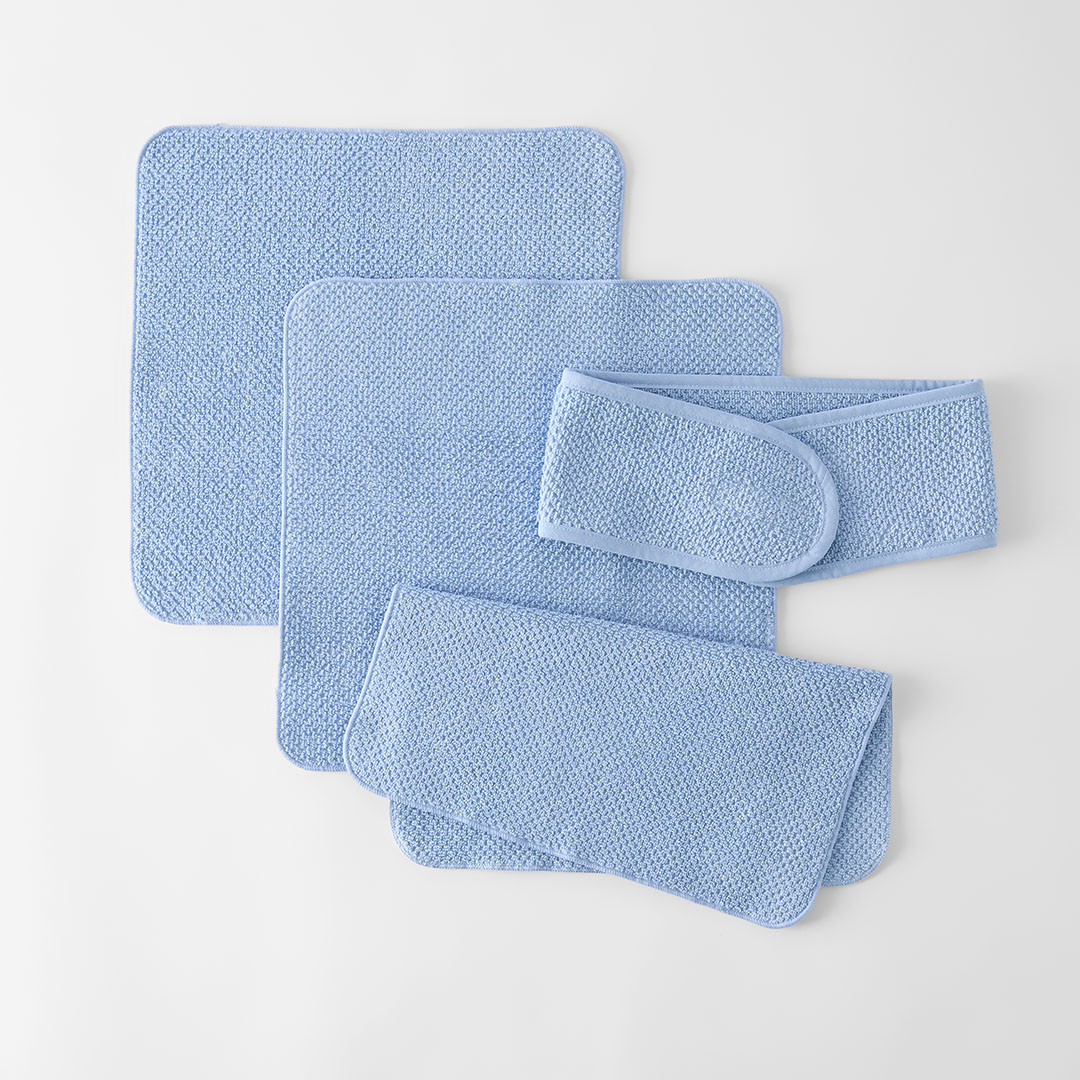 Shop Jude Beauty Headband & Face Washer Set - Sky Blue Online | Bed ...