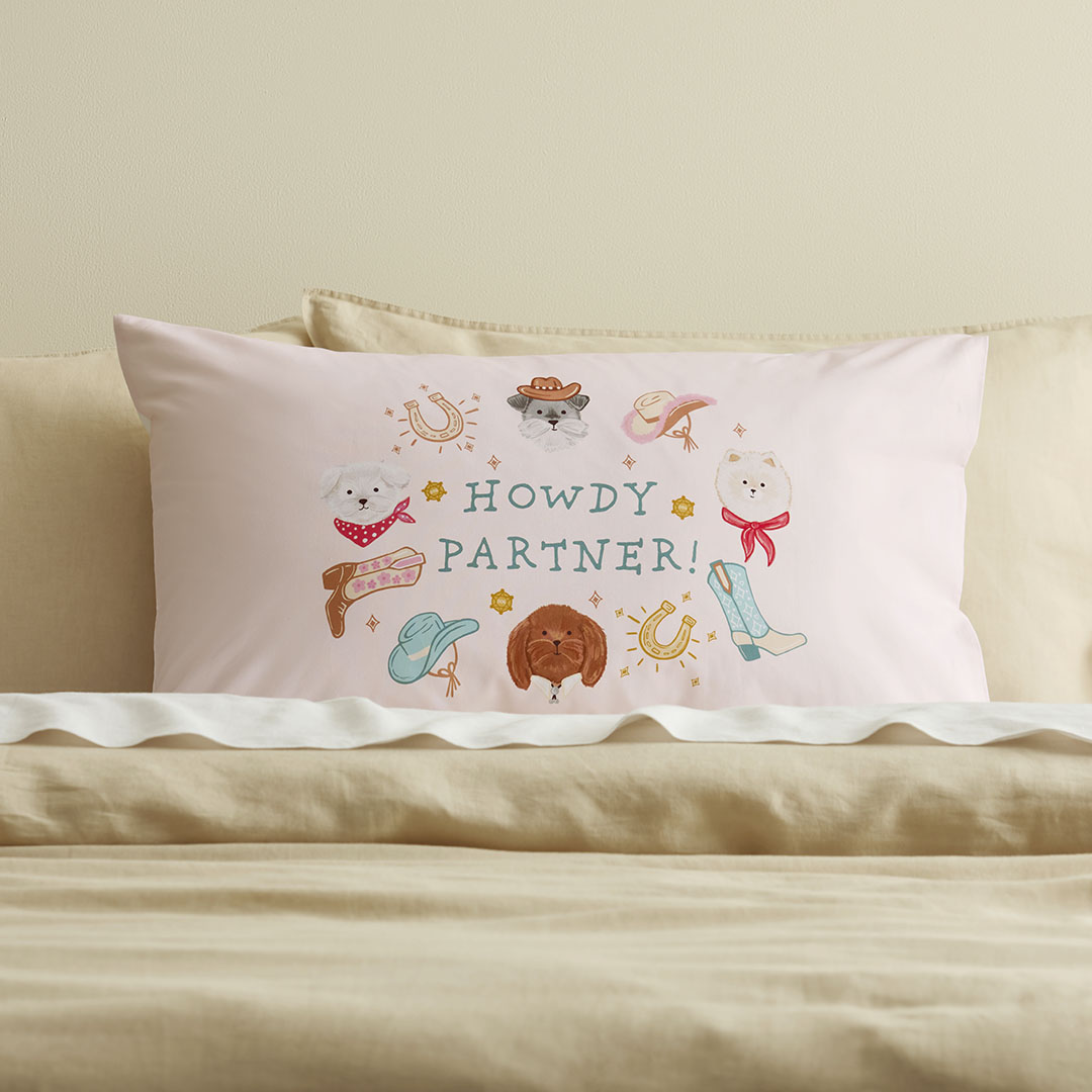 Shop Howdy Partner Standard Pillowcase Online | Bed Bath N' Table