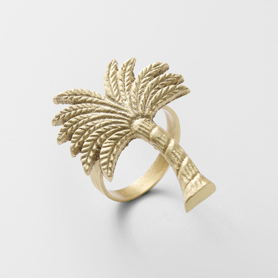 Shop Palm Tree Napkin Rings Set Of 4 Online|Bed Bath N' Table