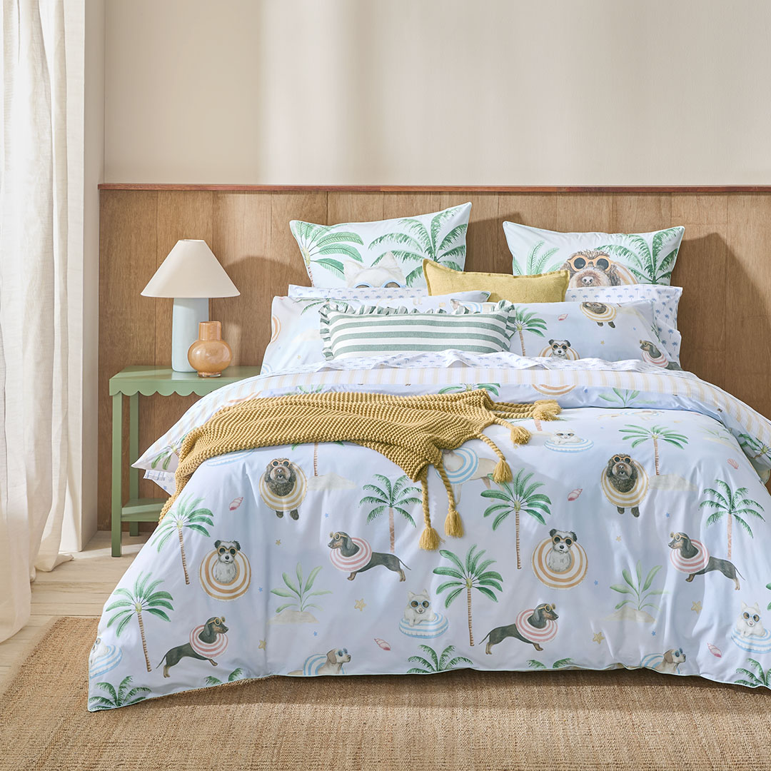 Shop Paw Party Quilt Cover Online | Bed Bath N' Table
