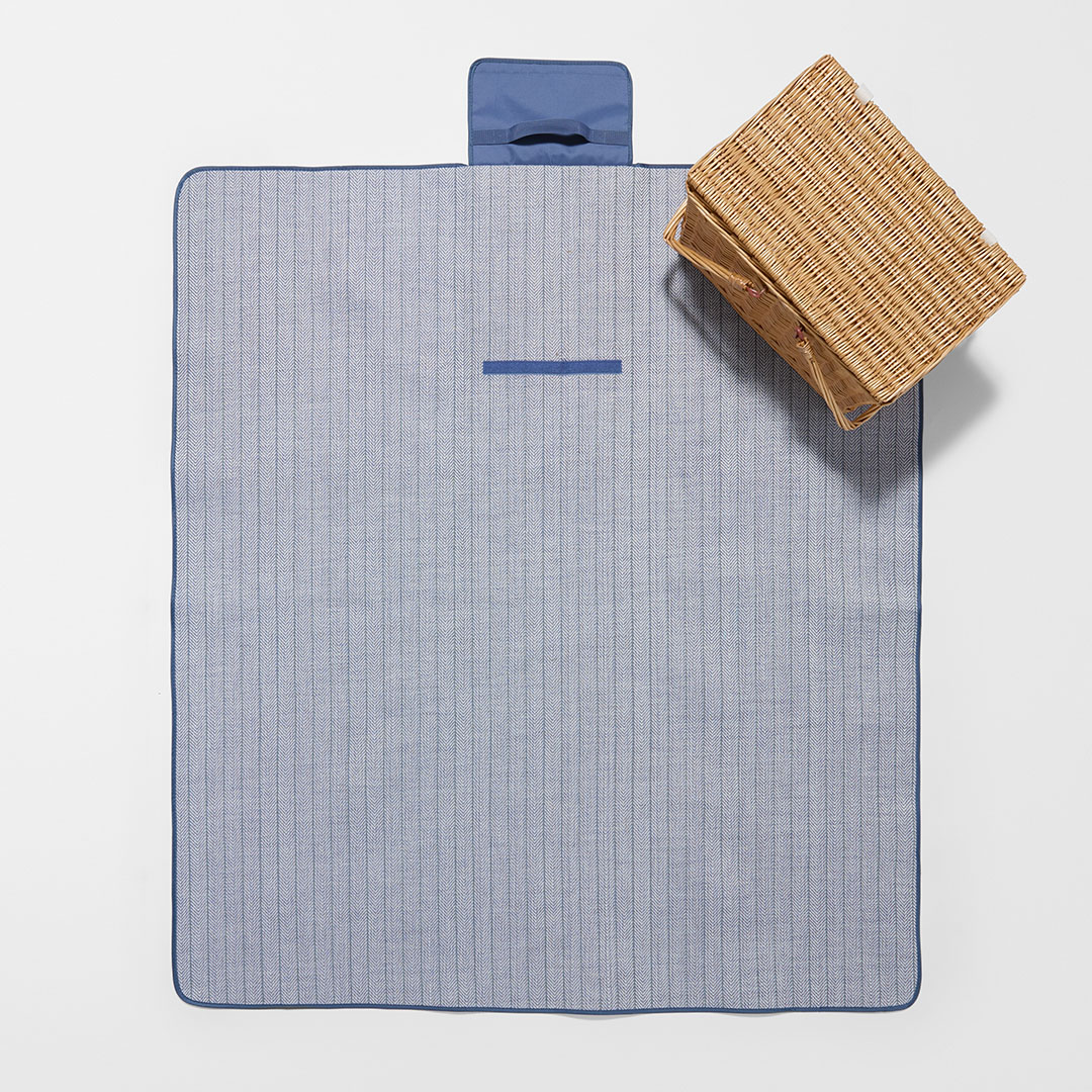 Shop Buckley Picnic Rug with Flap - Blue Online|Bed Bath N' Table