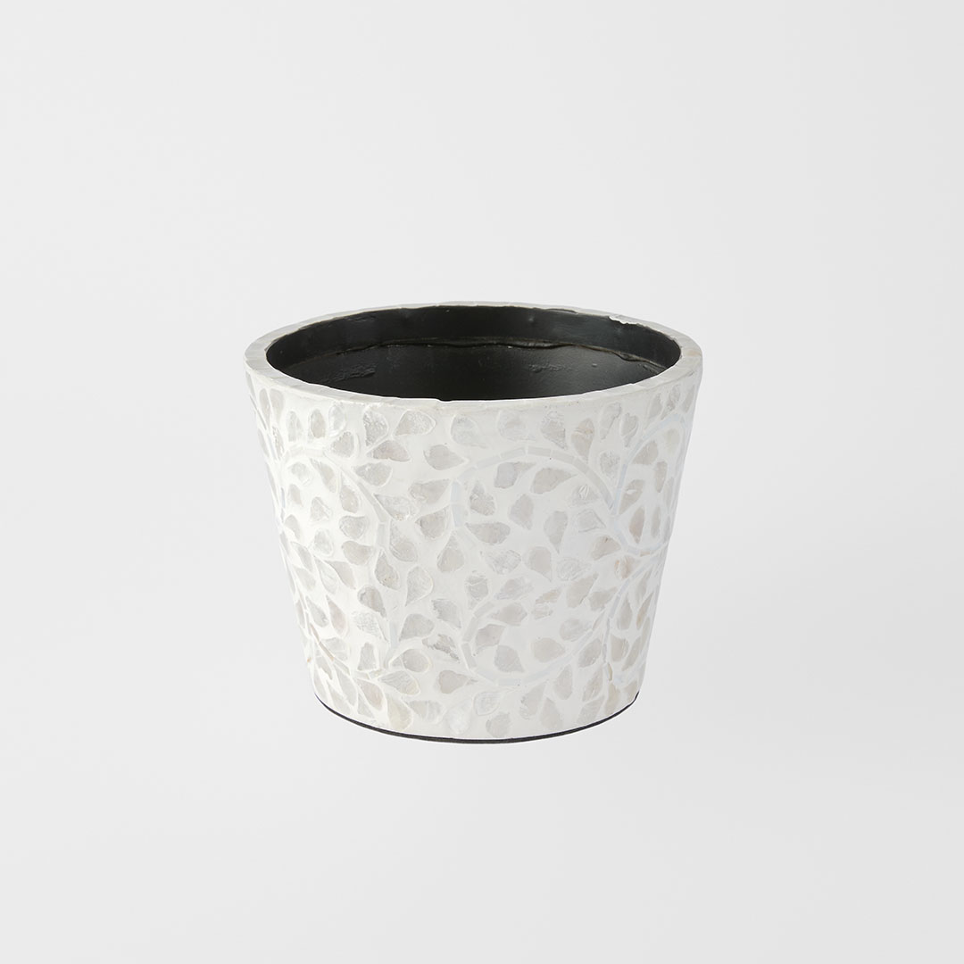 Shop Alice Inlay Planter Large - Ivory Online | Bed Bath N' Table