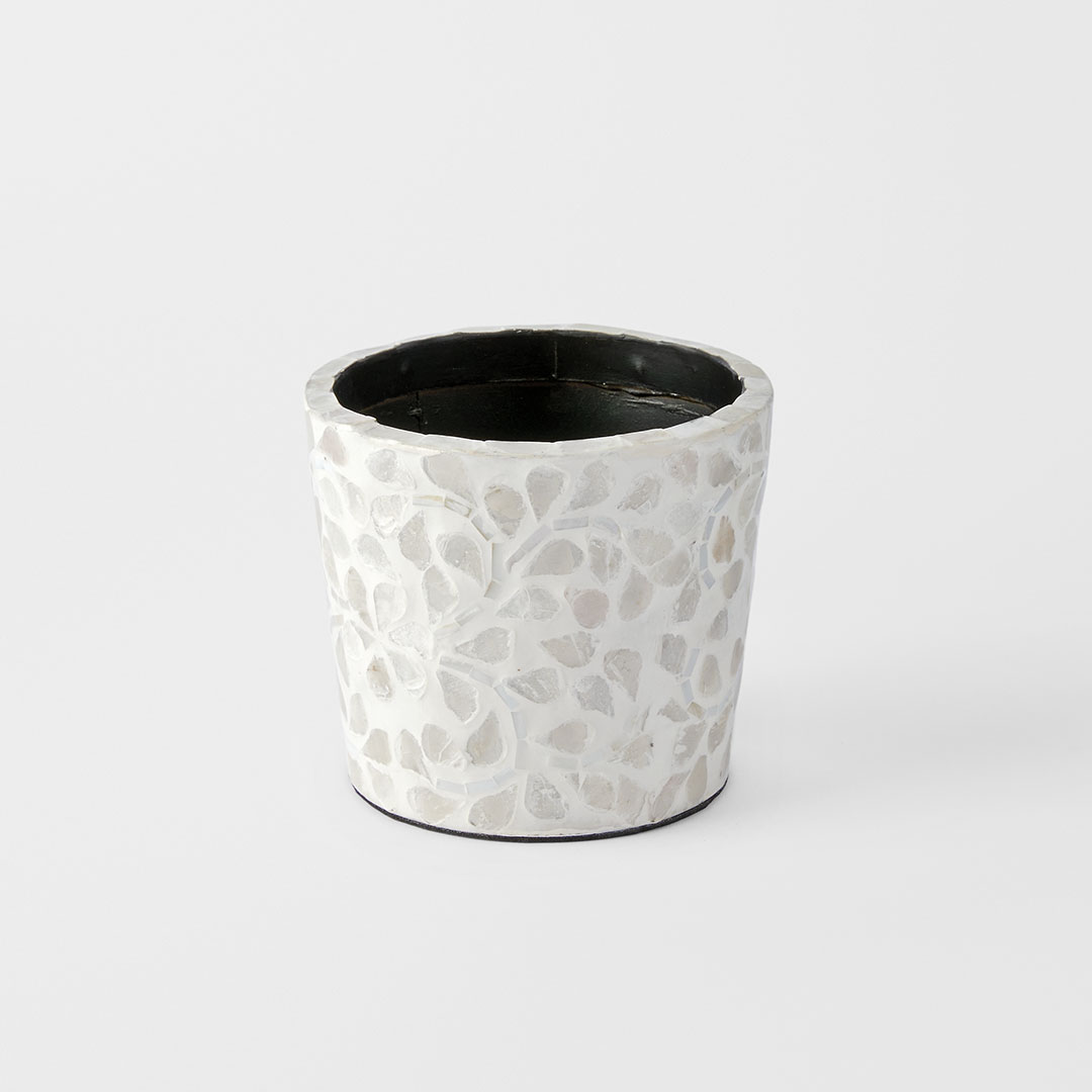 Shop Alice Inlay Planter Small - Ivory Online | Bed Bath N' Table