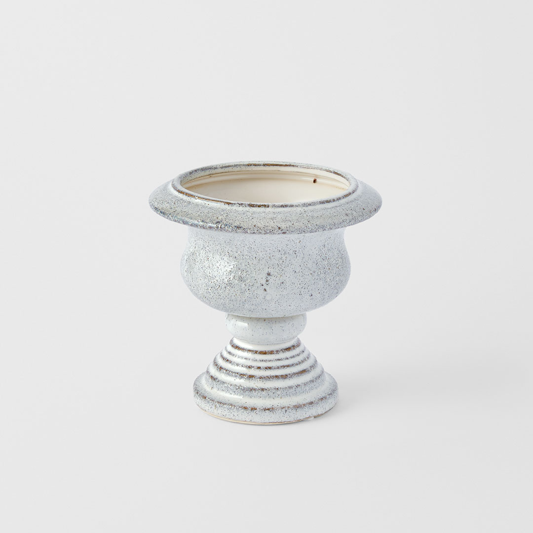 Shop Orano Footed Ceramic Planter Small - Grey Online | Bed Bath N' Table
