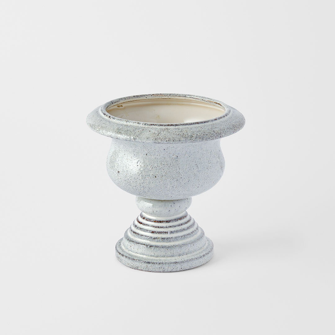 Shop Orano Footed Ceramic Planter Large - Grey Online | Bed Bath N' Table