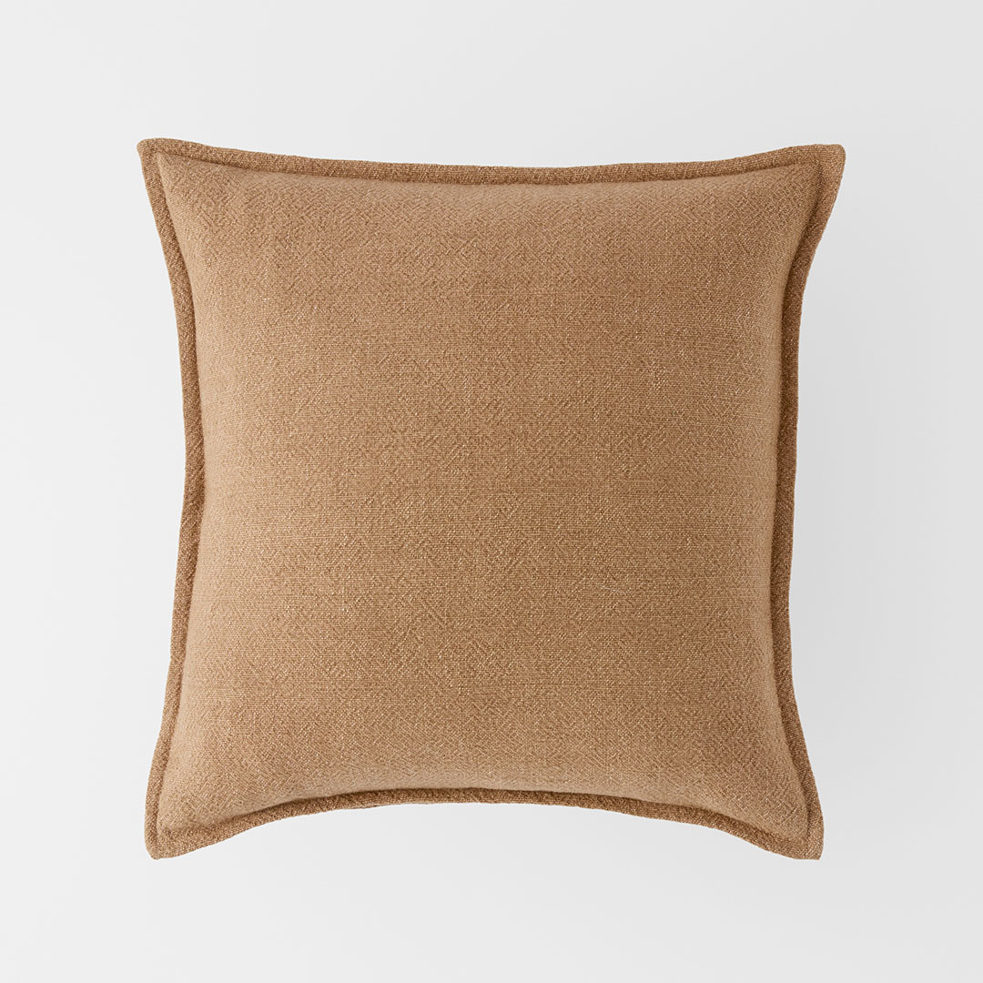Shop Sorano Linen Blend Cushion - Tobacco Online | Bed Bath N' Table