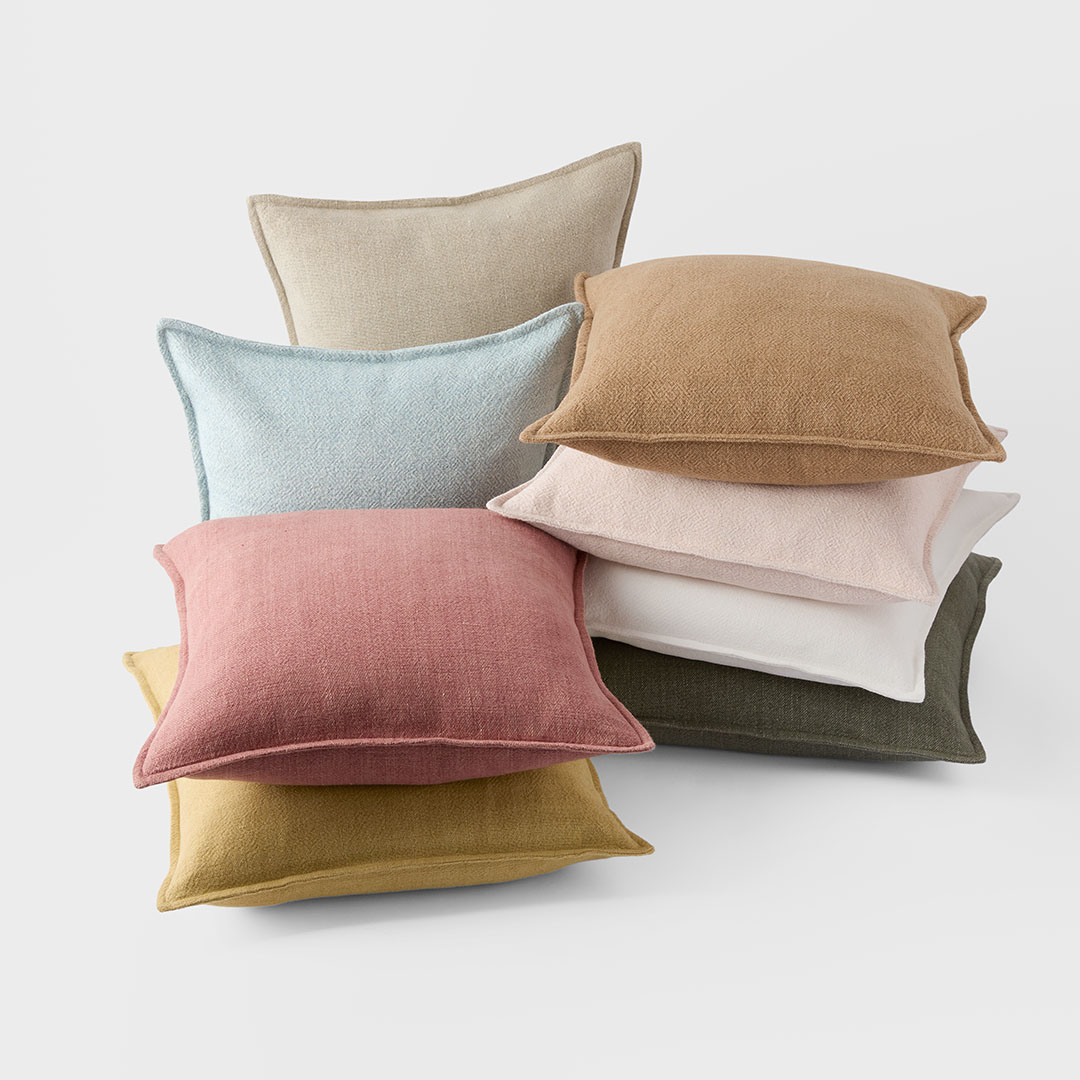 Shop Sorano Linen Blend Cushion - Tobacco Online | Bed Bath N' Table