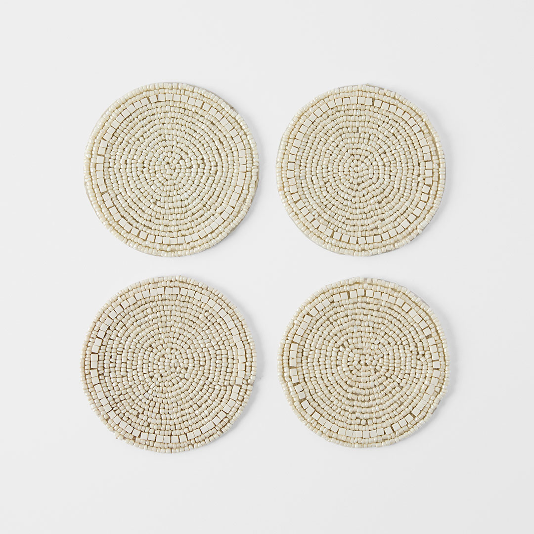 Shop Beaded Coasters - Set of 4 Online | Bed Bath N' Table