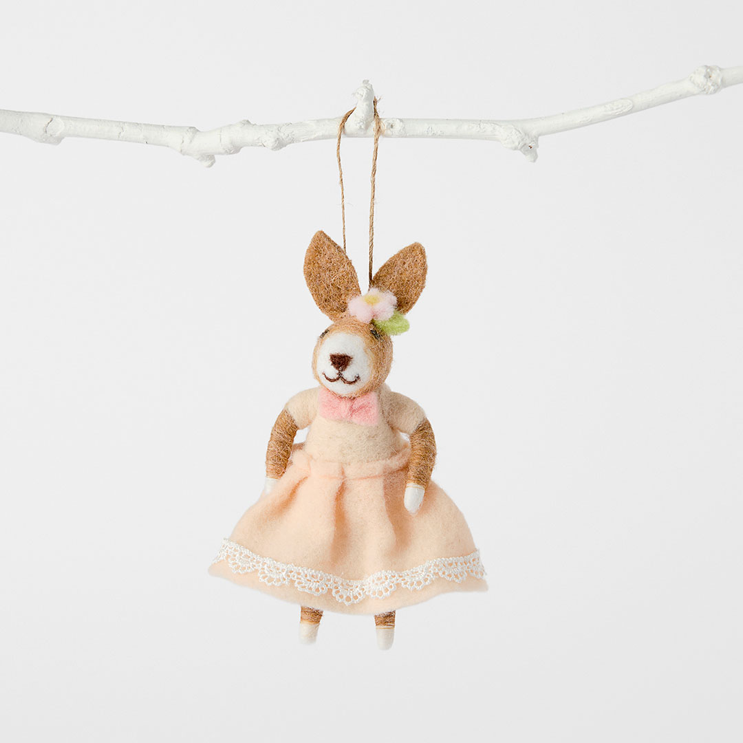 Shop Rabbit In Lace Dress Decoration Online | Bed Bath N' Table