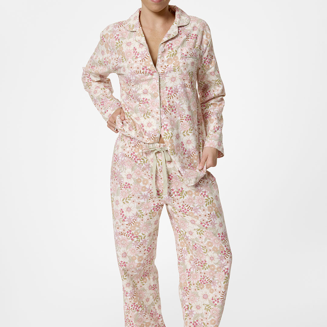 Shop Alexa Floral Flannelette Pyjamas Online | Bed Bath N' Table