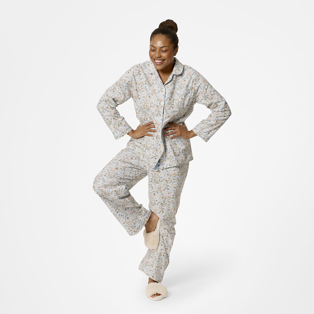Shop Alphina Floral Flannelette Pyjamas Online | Bed Bath N' Table