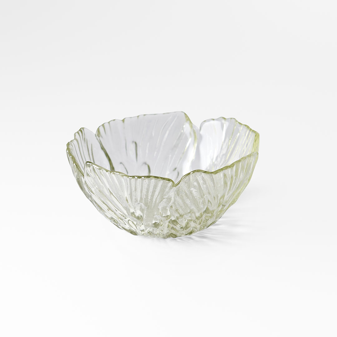 Shop Bloom Flower Glass Bowl - Green Online | Bed Bath N' Table